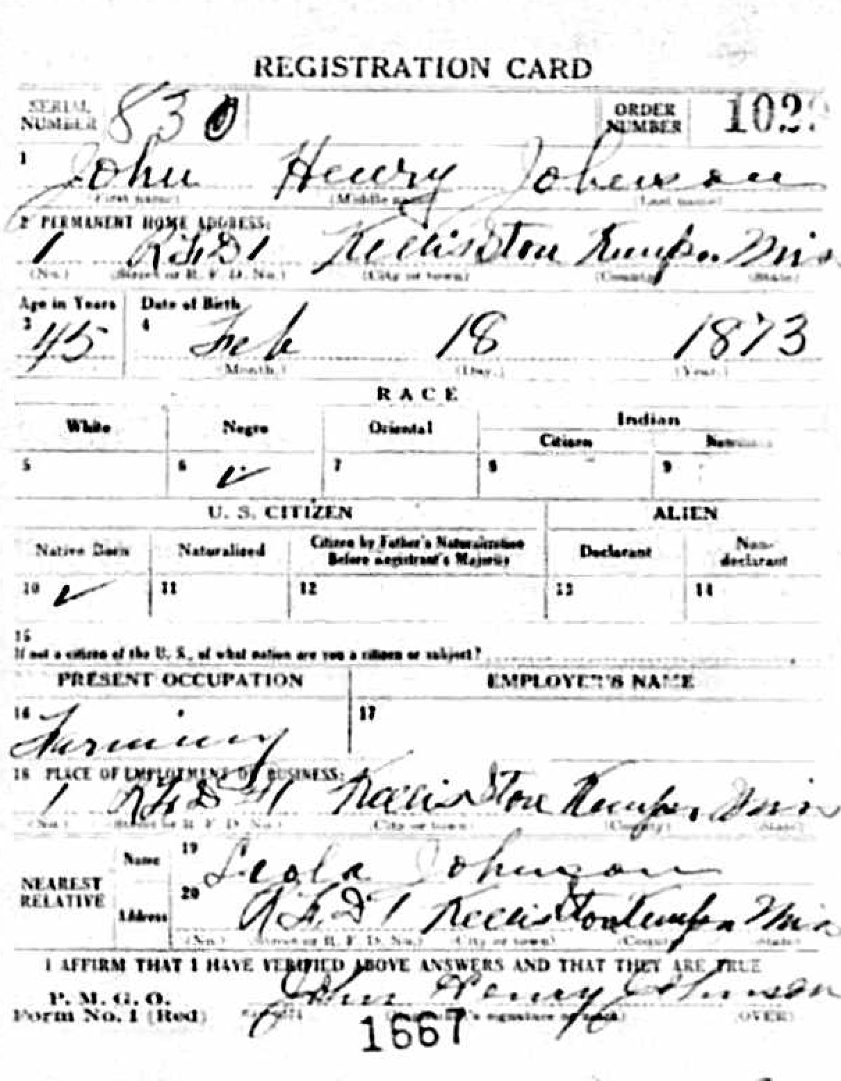 Henry Johnson 1844-1925 – The Johnson Family of Kemper County, Mississippi